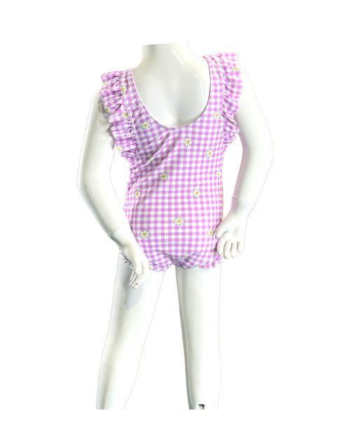 K4721-Gingham Daisy Berry – MARINA WEST SWIM